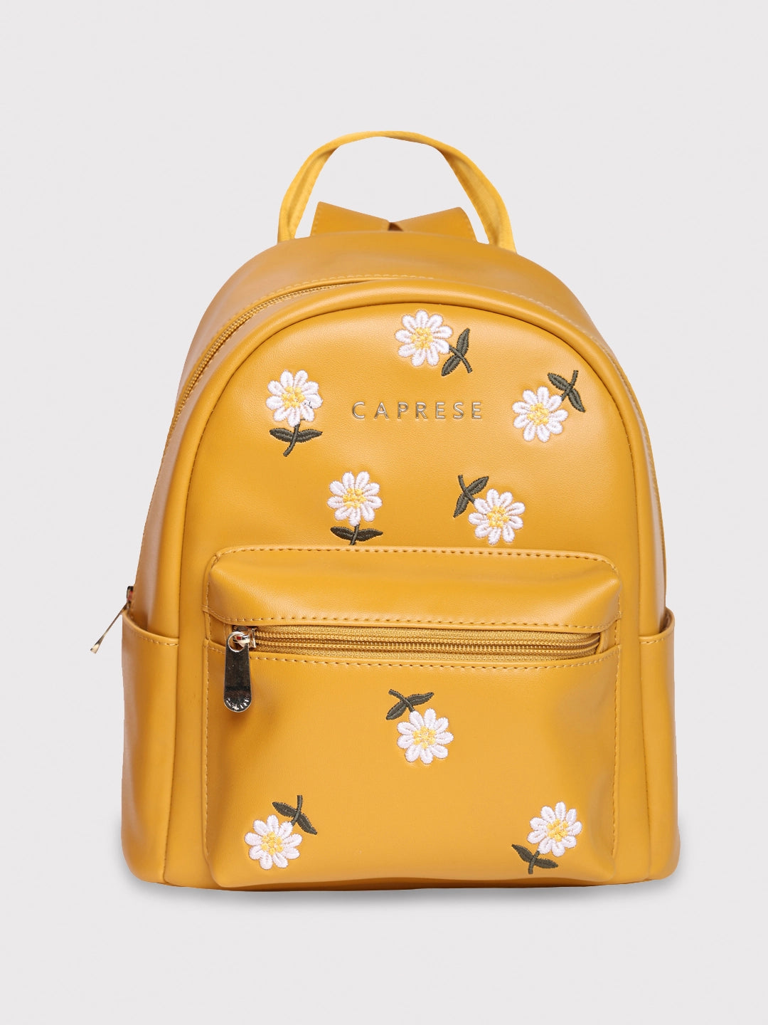 Buy Caprese Kyle Backpack Small Ochre @ Rs.989 | Caprese Bags