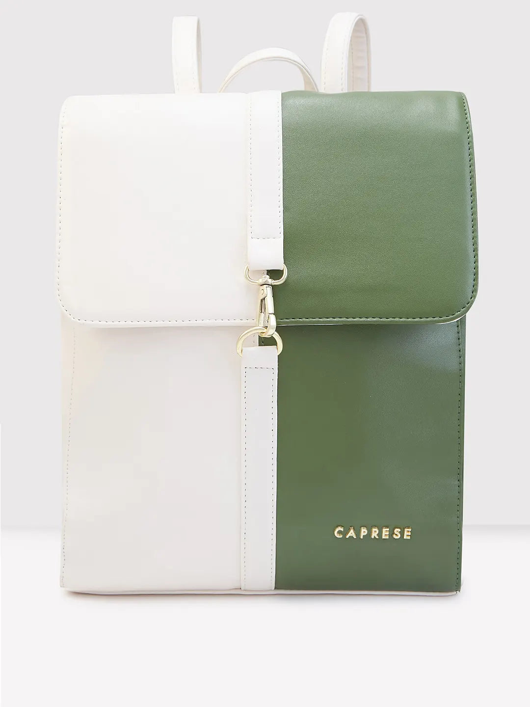Buy Caprese Lizzy Medium Cream Backpack @ 1499 | Caprese Bags