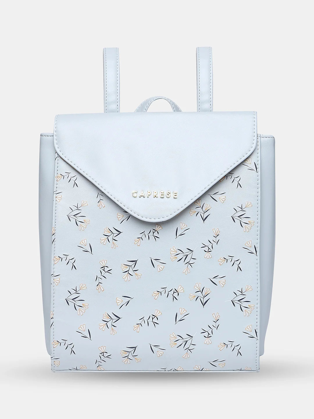 Buy Caprese Merida Printed Large Sky Blue Backpack @ Rs.895 | Caprese Bags