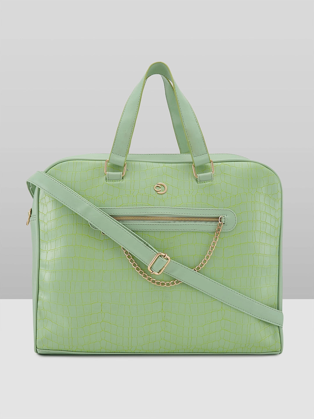 Buy Caprese Mist Laptop Bag Large Mint @ Rs.3799 | Caprese Bags