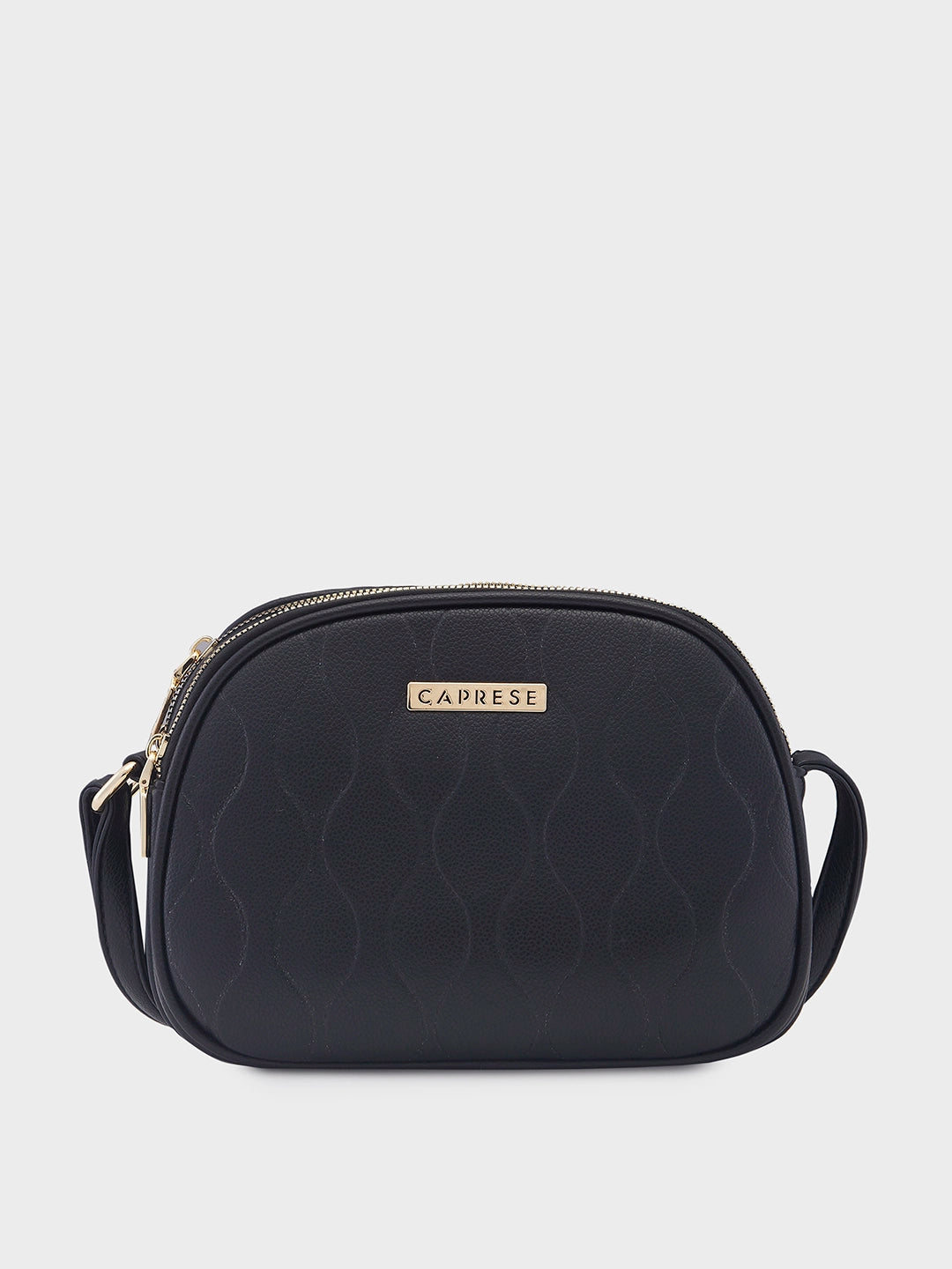Buy Caprese Linz Medium Black Sling Bag @ 1399 | Caprese Bags