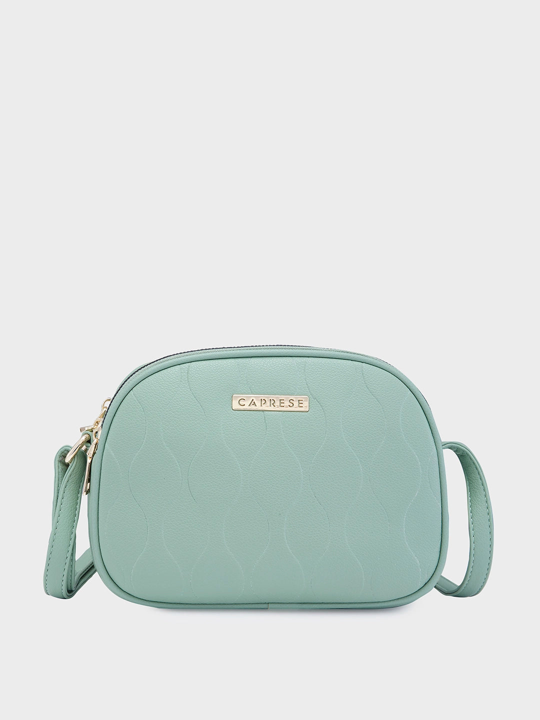 Buy Caprese Linz Medium Green Sling Bag @ Rs.1959 | Caprese Bags