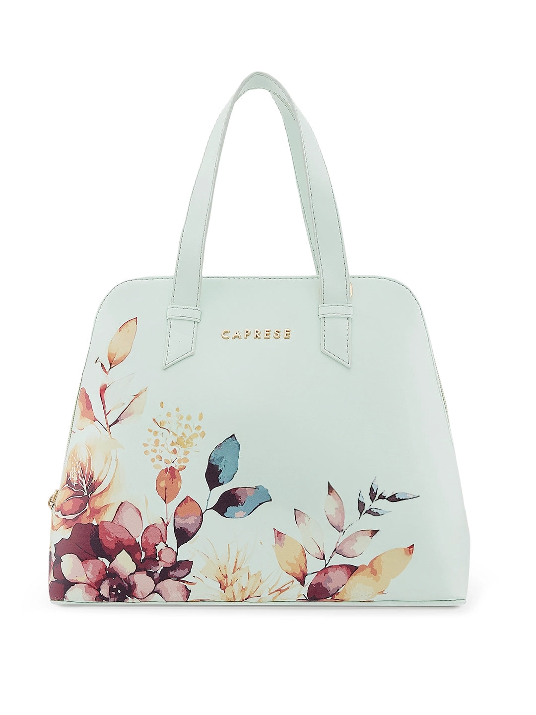Buy Caprese Alaya Medium Green Satchel Bag @ 1249 | Caprese Bags