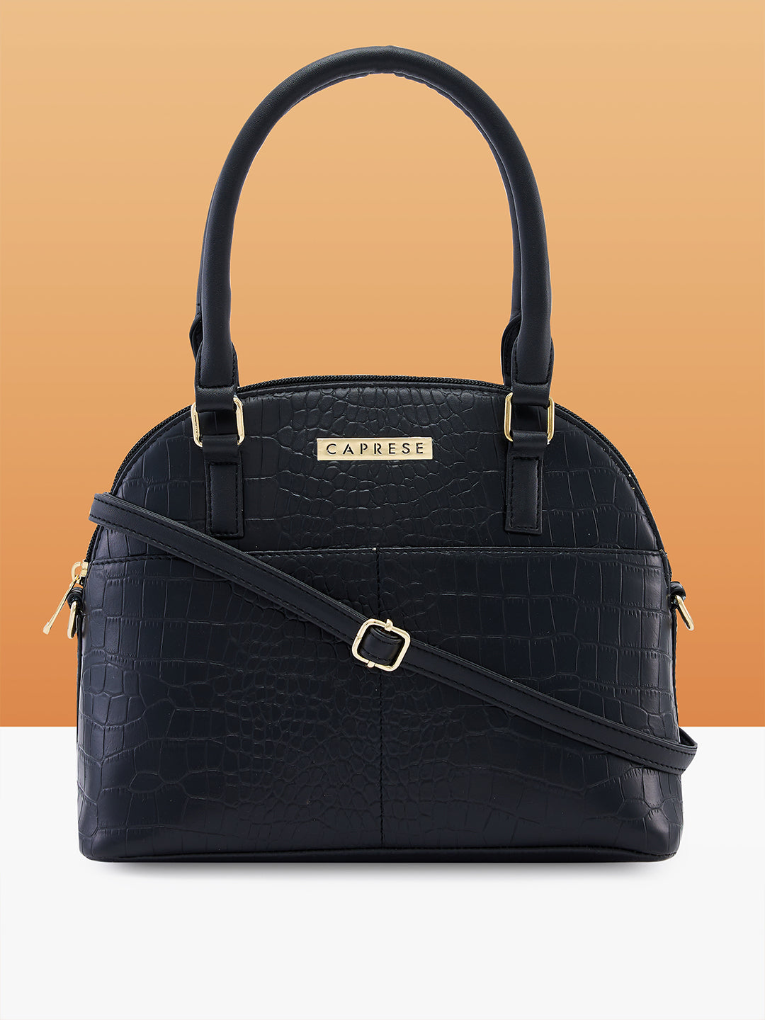 Buy Caprese Azzura Small Black Satchel Bag @ 959 | Caprese Bags