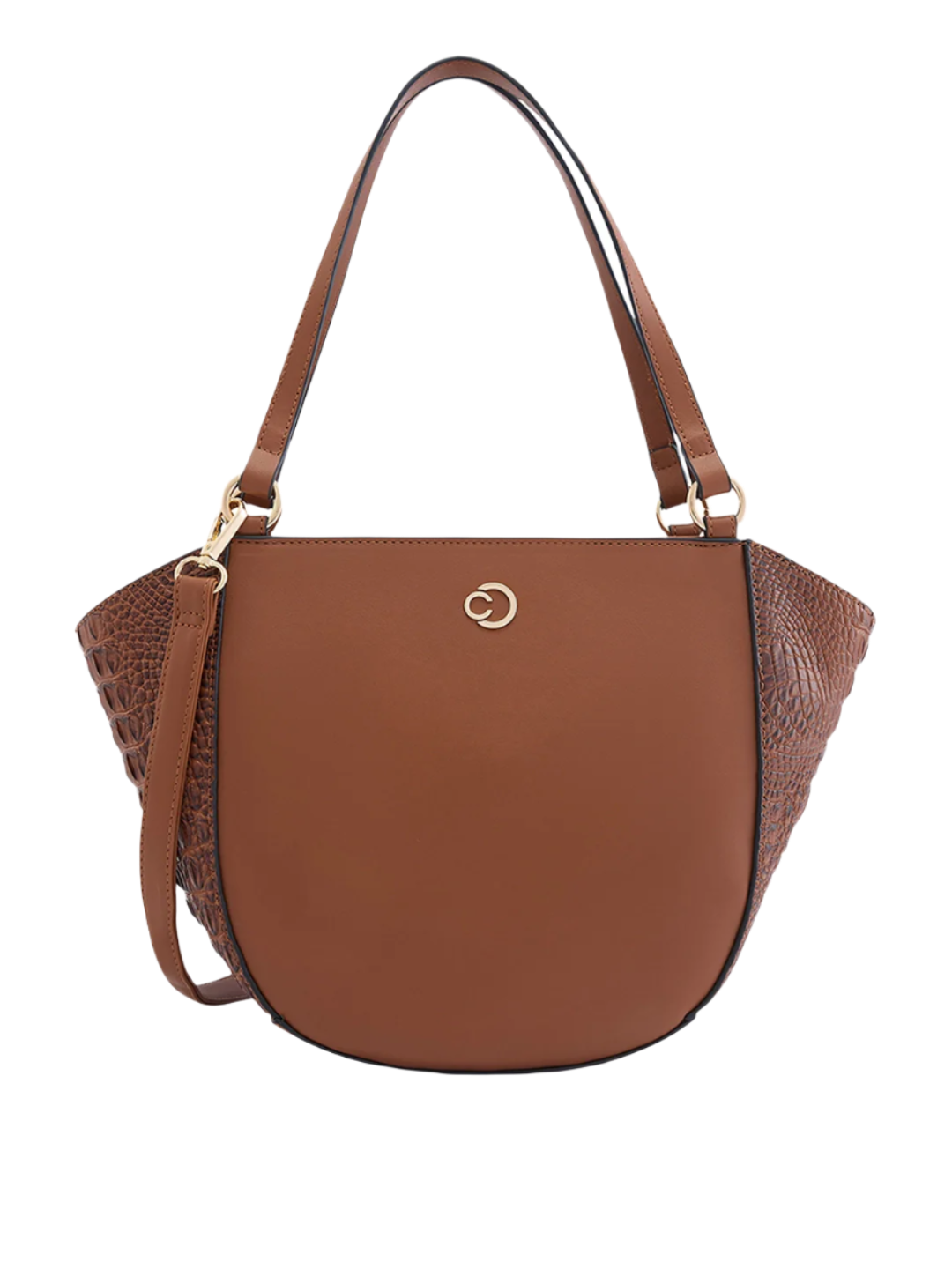 Buy Caprese Felix Large Tan Satchel Bag @ 2149 | Caprese Bags