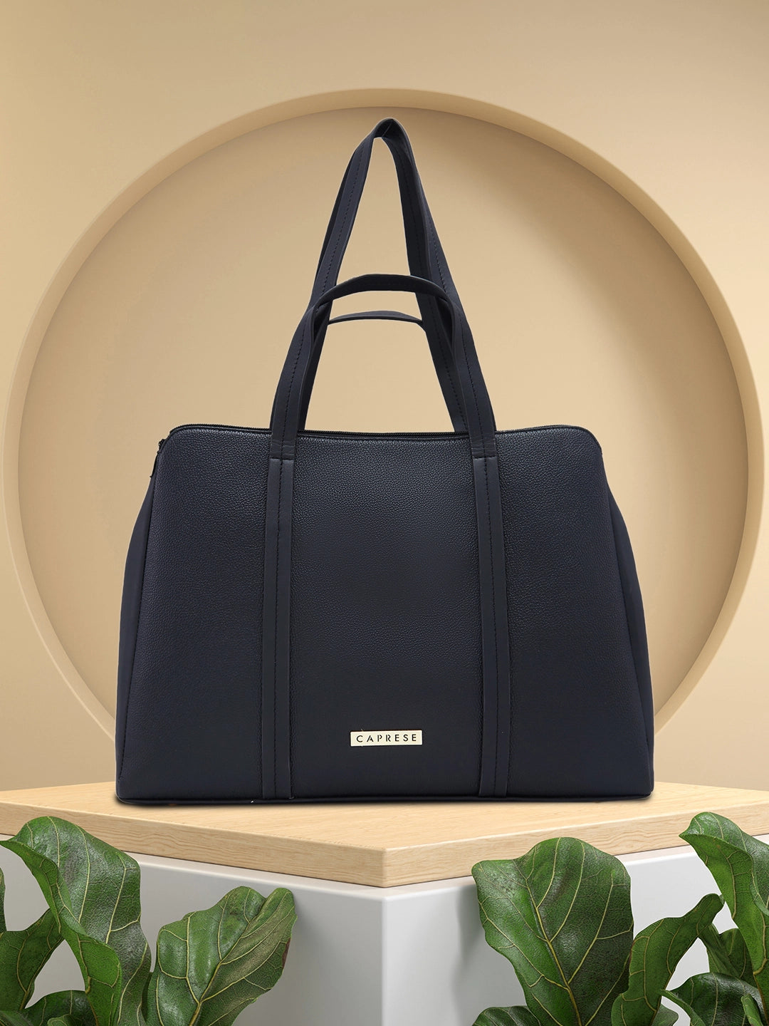 Buy Caprese Jamie Medium Black Satchel Bag @ 999 | Caprese Bags