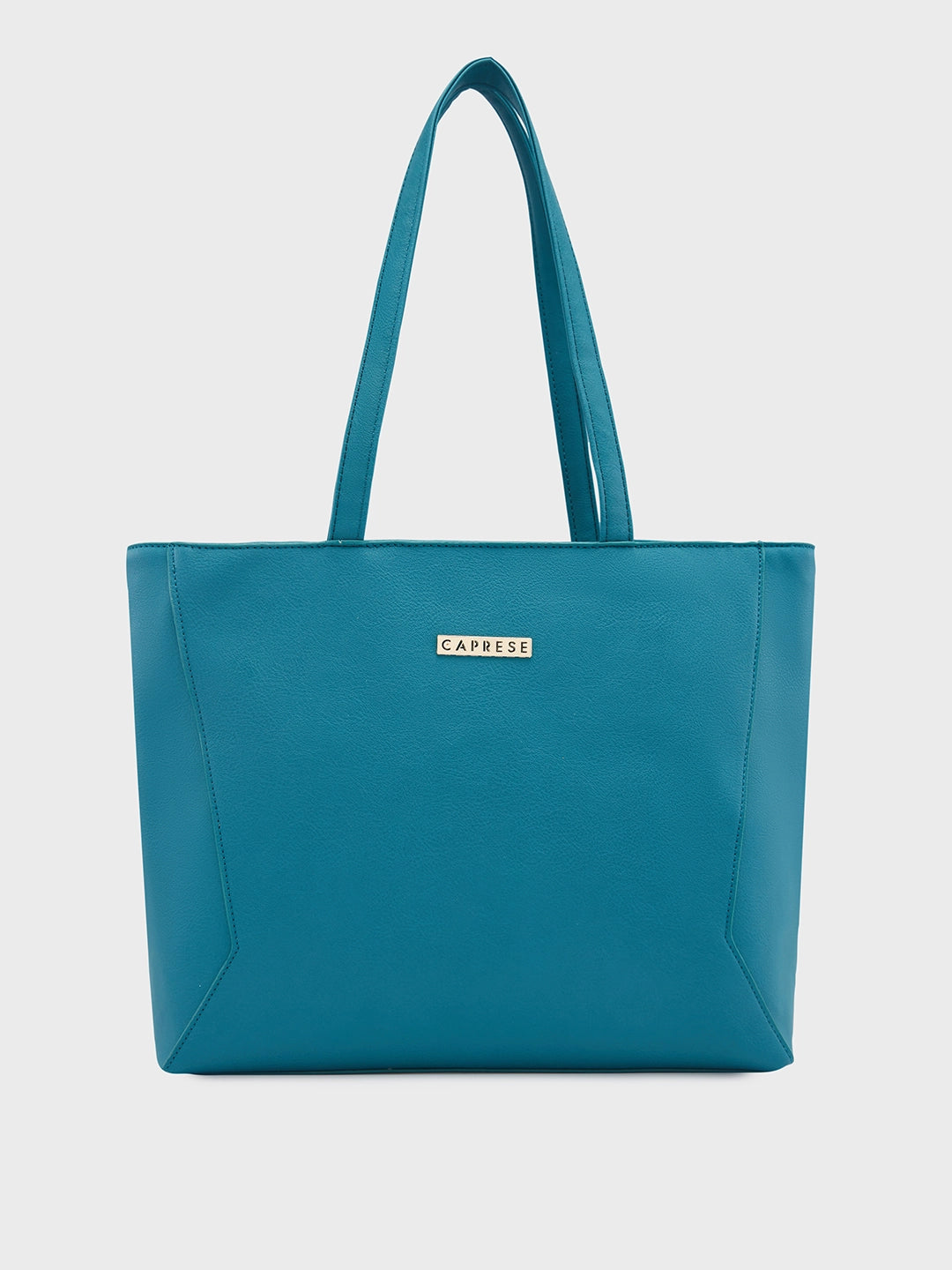 Buy Caprese Covey Large Teal Tote Bag @ Rs.1439 | Caprese Bags