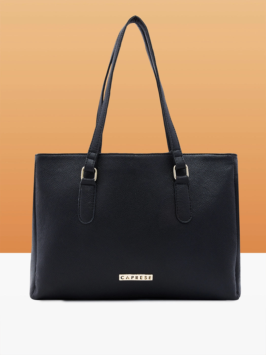 Buy Caprese Jolie Medium Black Tote Bag @ Rs.4799 | Caprese Bags