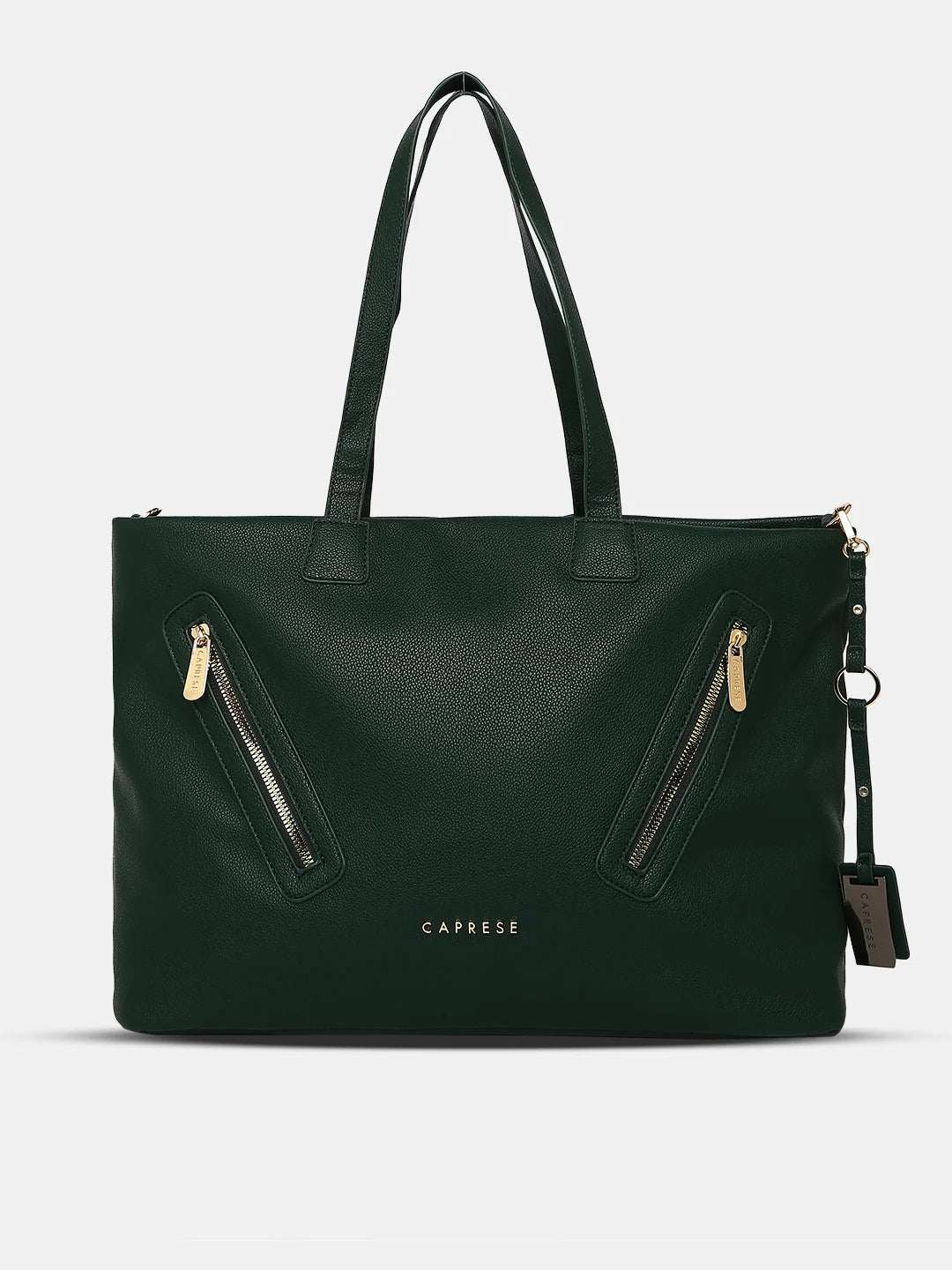 Buy Caprese Lilith Tote Large Green Laptop Bag @ 1649 | Caprese Bags