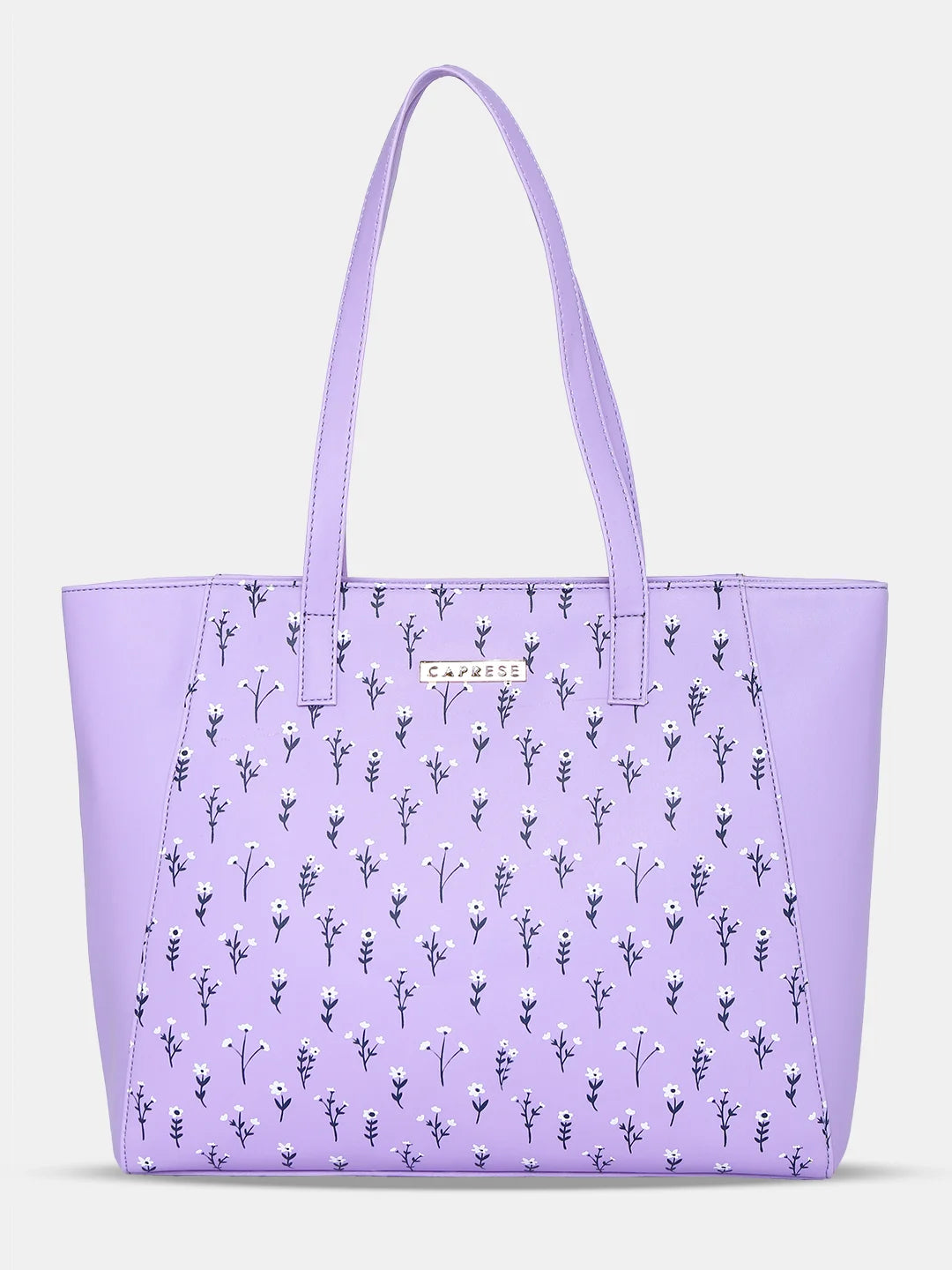 Buy Caprese Pensa Medium Lilac Tote Bag @ Rs.1319 | Caprese Bags