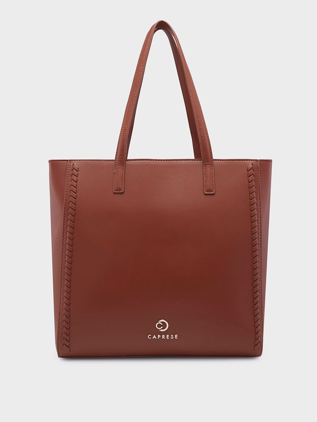 Buy Caprese Ramani Medium Brown Tote Bag @ 1519 | Caprese Bags