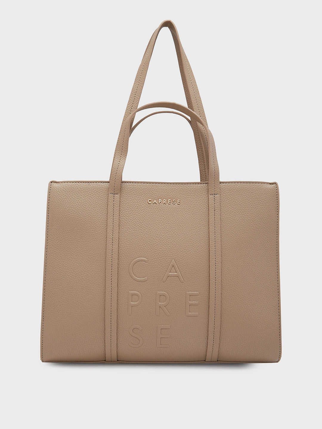 Buy Caprese Roni Medium Brown Tote Bag @ Rs.3799 | Caprese Bags