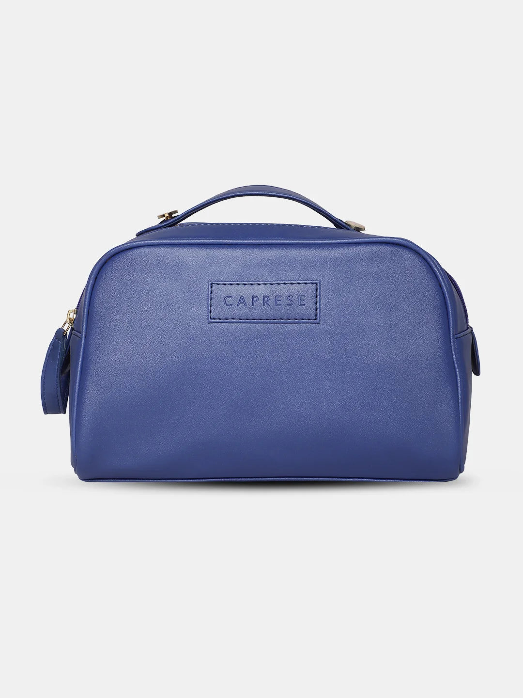 Buy Caprese Olivia Large Blue Vanity Case @ Rs.299 | Caprese Bags