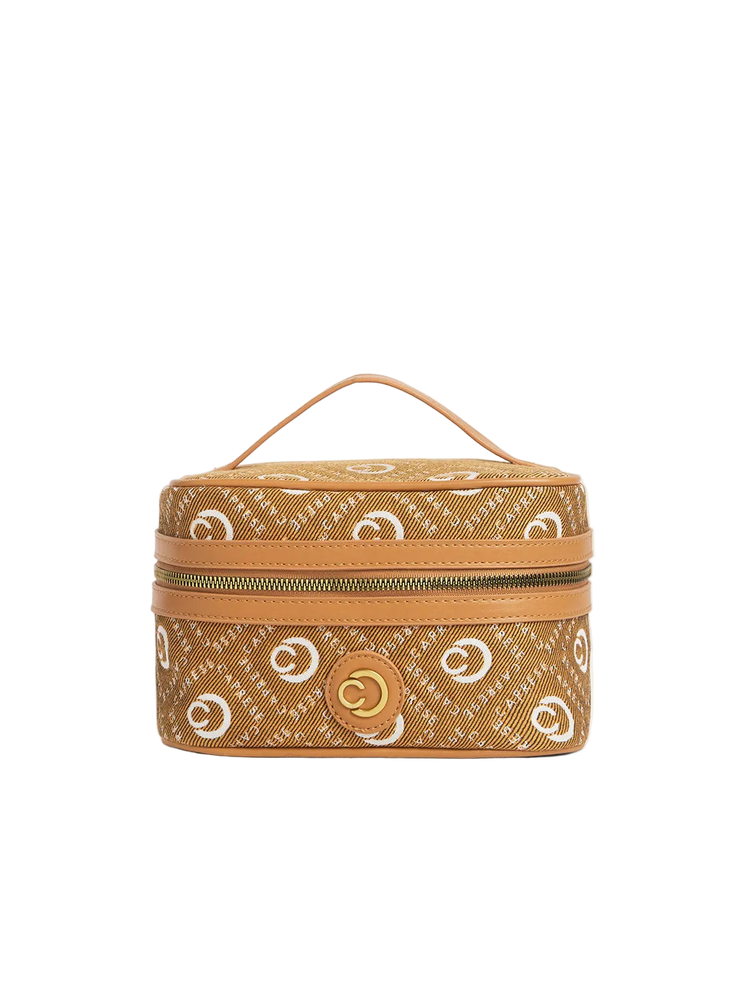 Buy Caprese Florida Small Tan Vanity Bag @ 999 | Caprese Bags