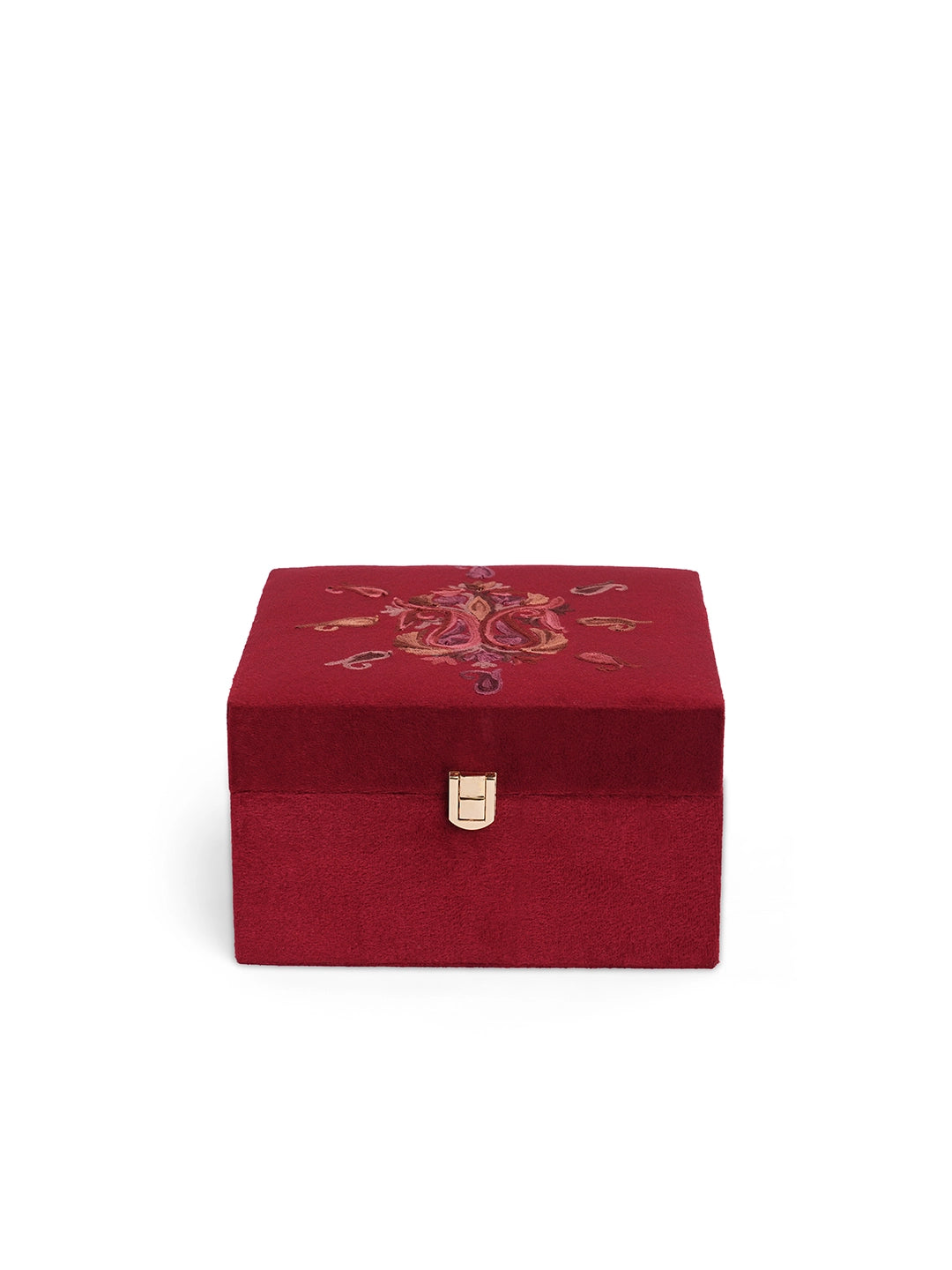 Buy Caprese Siji Tresna Medium Red Vanity Box @ 1749 | Caprese Bags